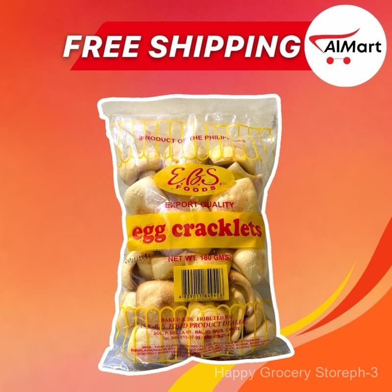 EGG CRACKLETS BISCUIT (180 GRAMS) | Shopee Philippines