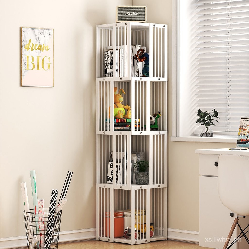 Floor Standing Storage Rack Office Desk Organizer Bookshelf Living Room ...