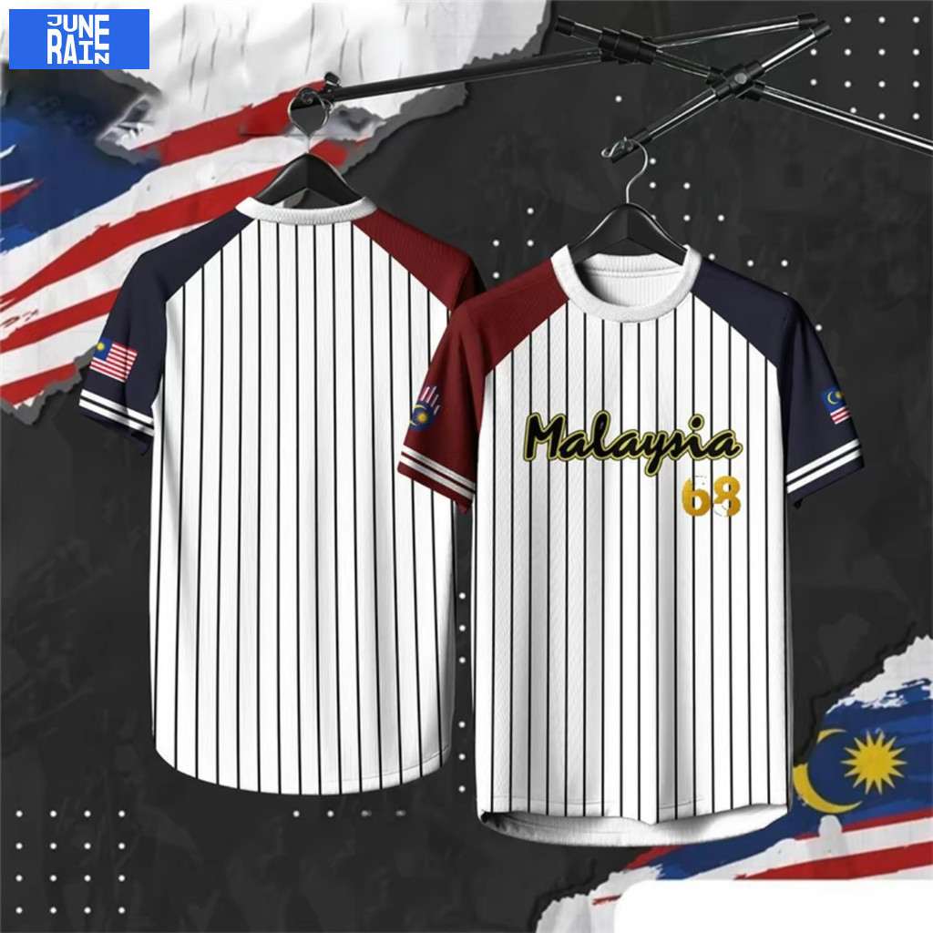 2025 Merdeka Shirt 68 Years Jersey Ethnic T-Shirt T-Shirt 2025 Merdeka ...