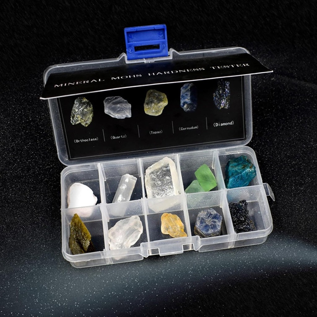 Mohs Hardness kit, Including 10 Rock and Mineral specimens, Great for ...