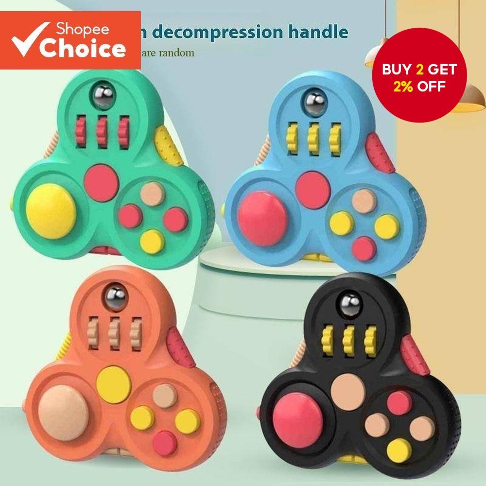 Fidget Pad Toy - 1 Piece Hand Spinner with 11 Functions, Stress ...