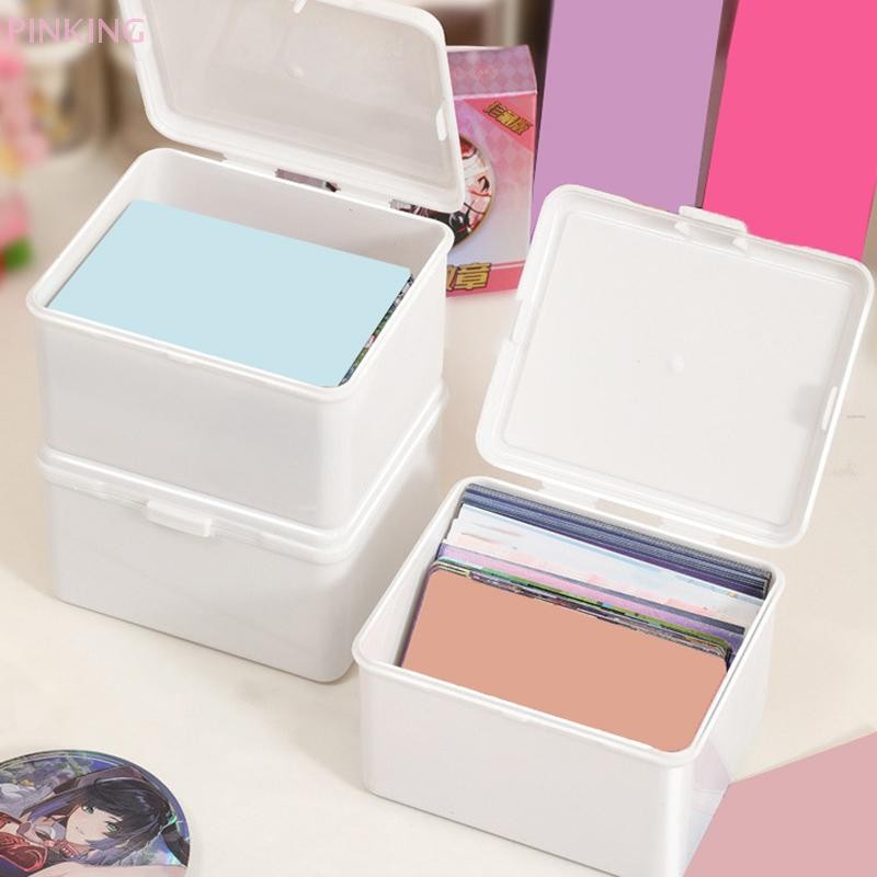 PINKING Korean Transparent Storage Box Blind Box Card Photocard Storage ...