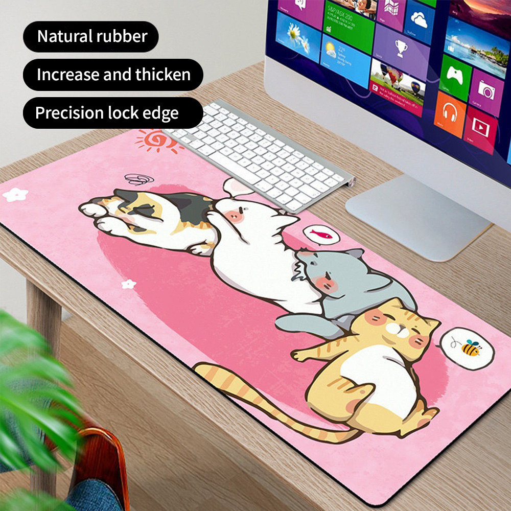 Large Extended Gaming keyboard pad Extended Cartoon Animation Pattern ...