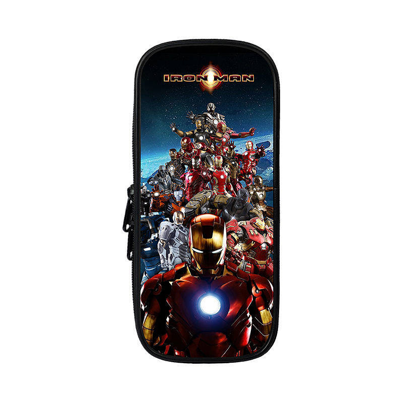 Marvel Iron Man Large Capacity Pencil Case Male Junior High School ...