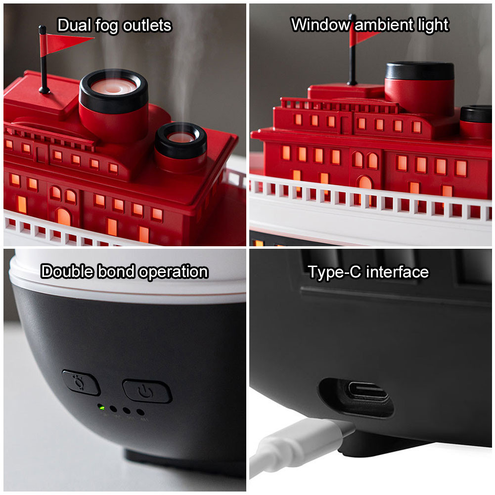 300ML Cruise Ship Aromatherapy Diffuser Auto Shut-Off for Home Bedroom ...