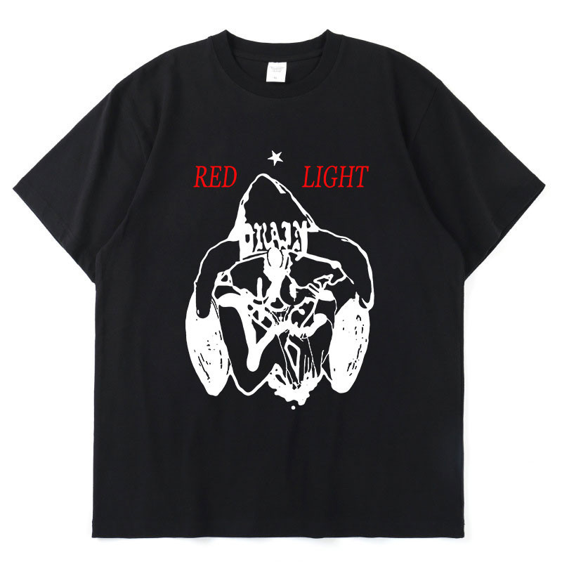 Swedish Rapper Bladee 333 Tee Drain Gang Red Light Character Skate Hop ...