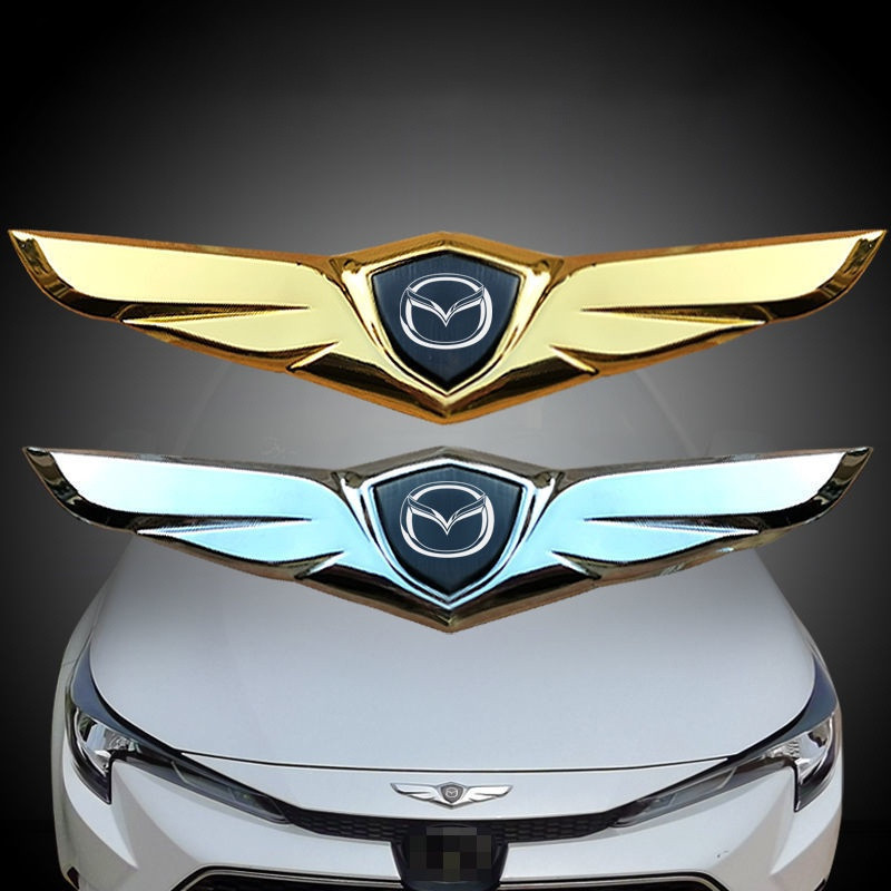 HZ For Mazda Car Front Hood Ornaments Bonnet Metal Decoration Logo ...