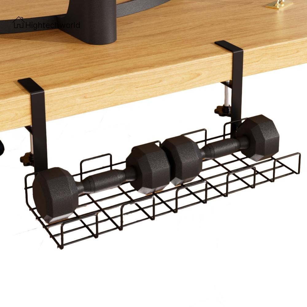 Under Table Storage Rack No Punching Cable Management Tray Hanging Rack ...
