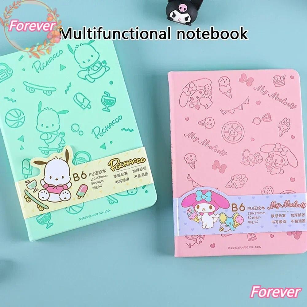 FOREVER Notebook, B6 Kawaii Notepad, Daily Weekly Cute Cartoon Sanrio ...