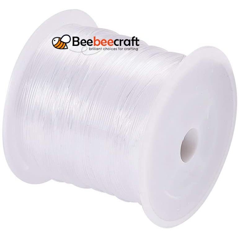 1Roll 20 Yards Clear Invisible Craft Nylon Thread 0.6mm Monofilament ...