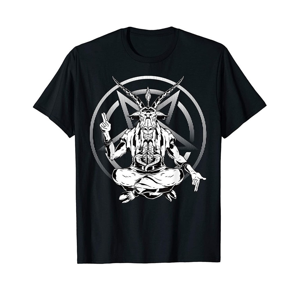 Baphomet Sacred Geometry Mark Of The Beast Pentagram Sigil Tshirt ...
