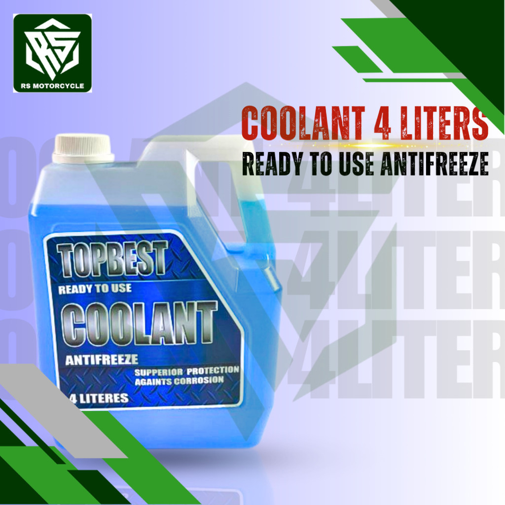 [RIDE SAFE] TOP BEST COOLANT 4 LITERS | Shopee Philippines