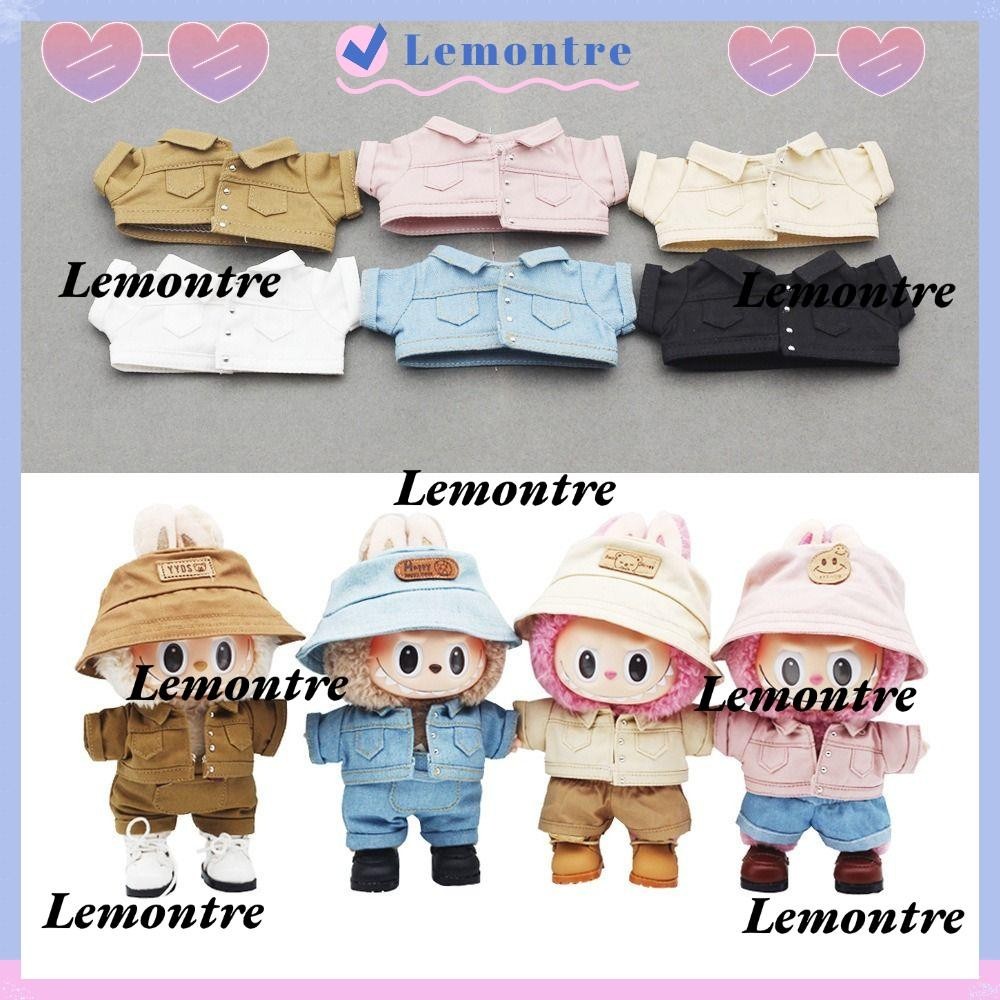 LEMONTRE Labubu Doll Clothes, Labubu Time To Chill Filled Handmade Doll ...