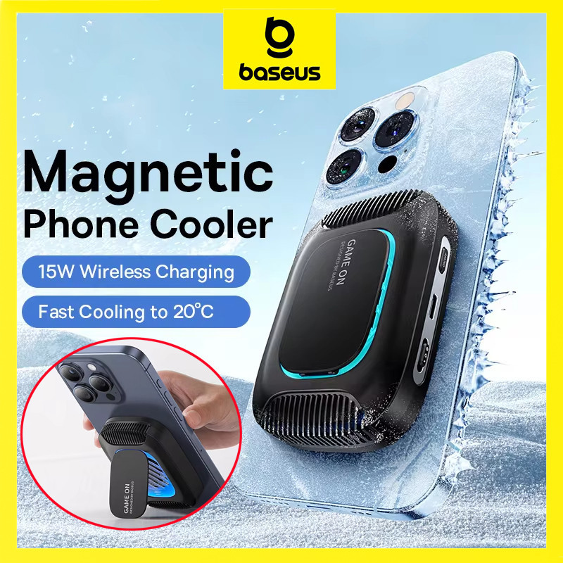 Baseus 15W Magnetic Cooler Wireless Charging Gaming Radiator With ...