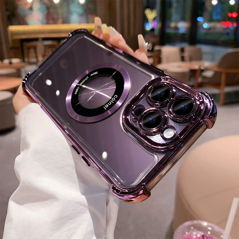 Four corners Acrylic airbag Shell Phone case for iPhone 15 14 13 12 Pro ...