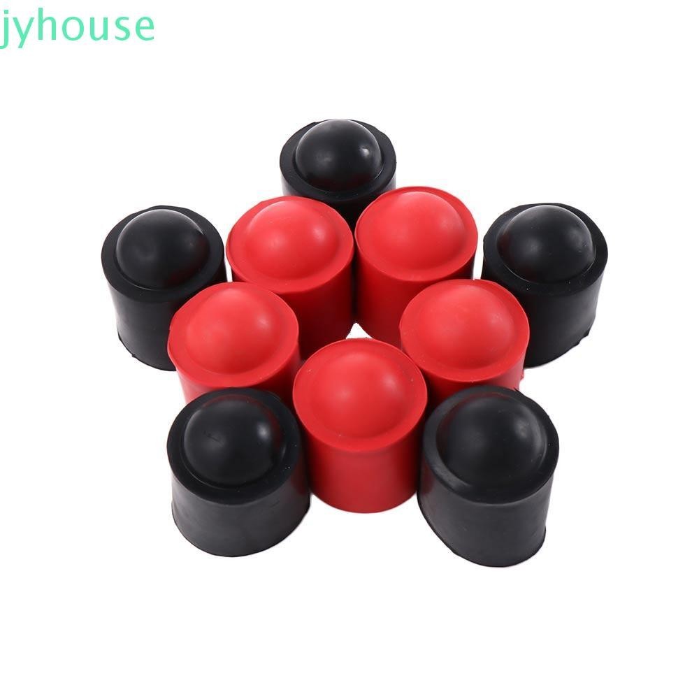 JYHOUSE Cue Tip Cover Rubber Black Billiards Cues Cap Billiard Cue ...