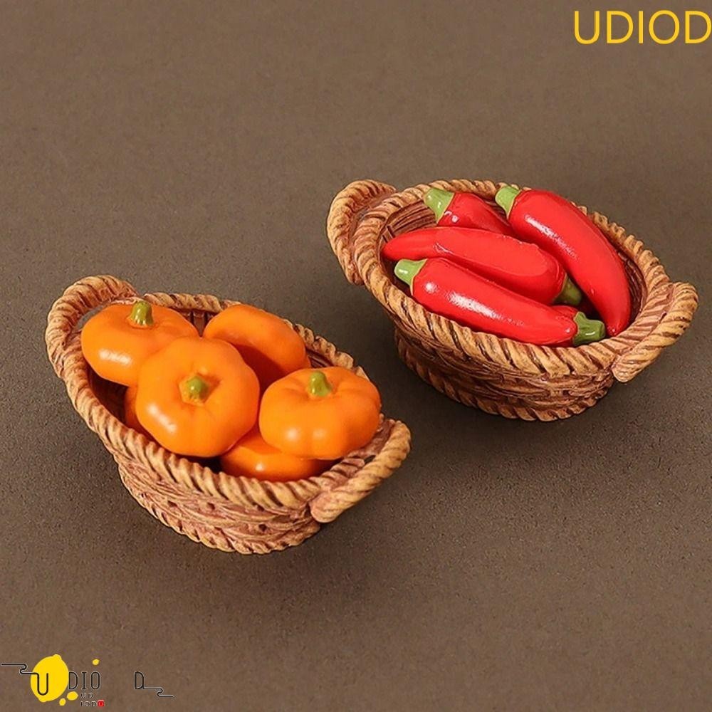UDIOD 1:12 Mini Simulation Food Model, Cabbage Pepper Artificial Fruits ...