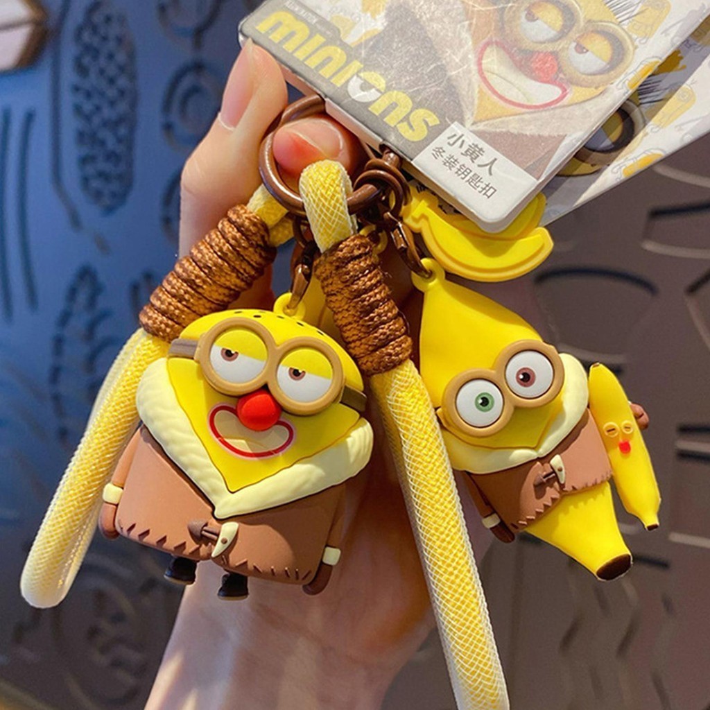Minions Keychain Cute Cartoon Anime Child Toy Pendant Minions Keyring ...
