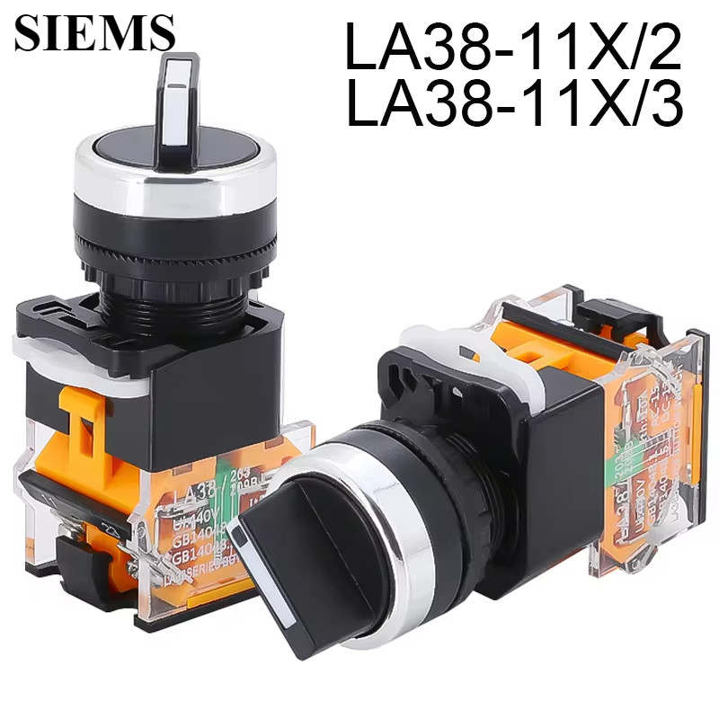 22mm LA38-11X/3 LA38-11X/2 Selector Switch 1NO1NC/2NO 2/3 Positions ...