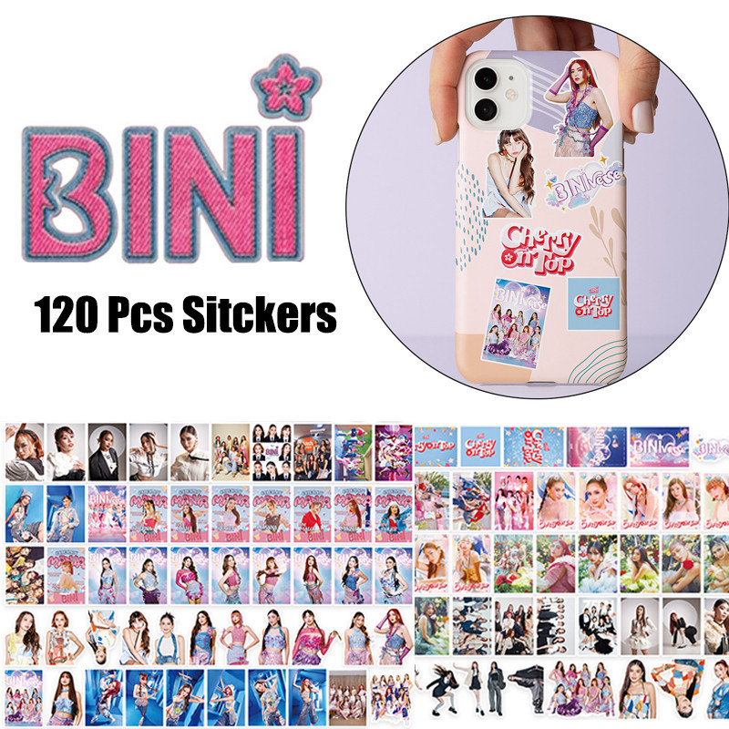 Cherry on Top & BINIVERS Sitcker BINI Stickers 120pcs Aiah Colet Gwen ...