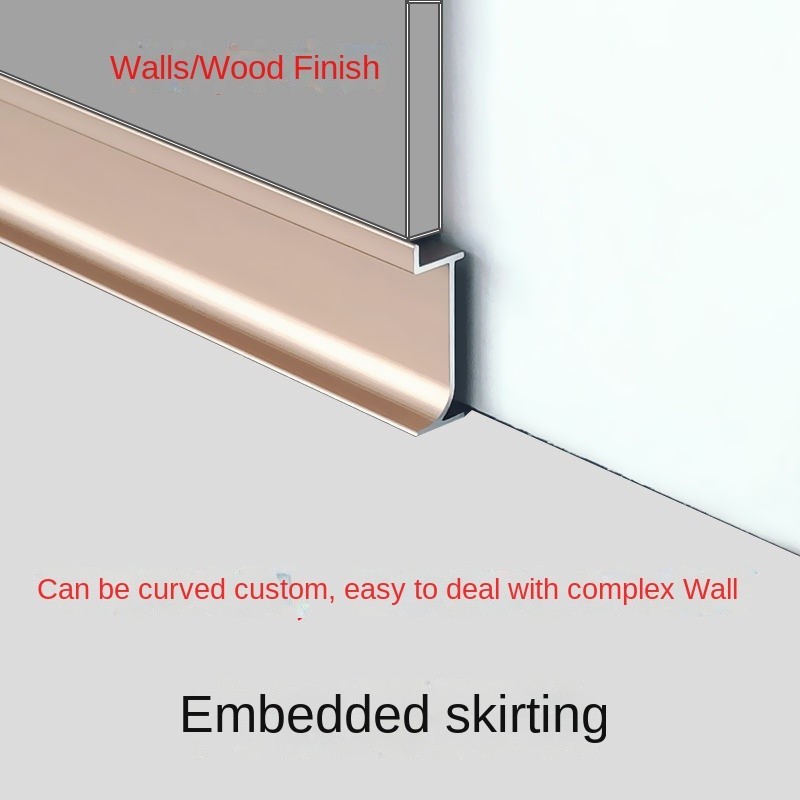 Concealed Embedded Aluminum Alloy Floor Line Arc Open-Mounted Buckle ...