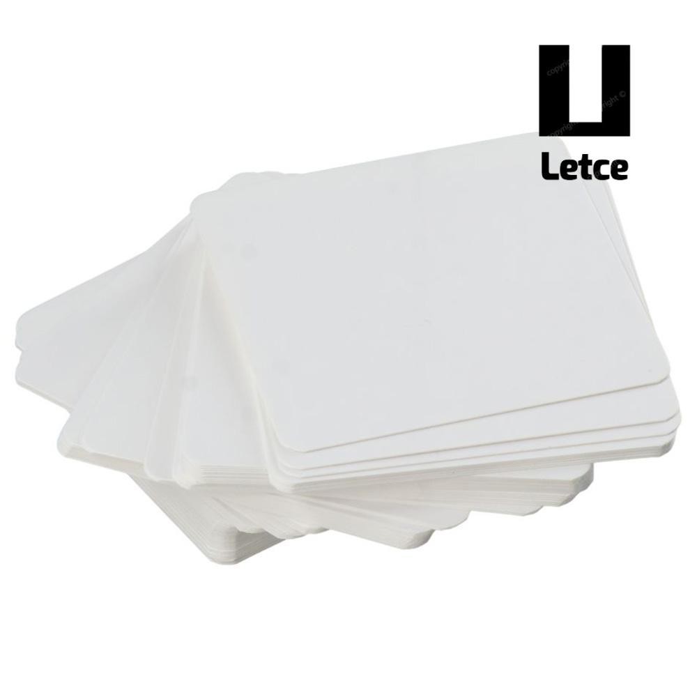 LETCE 100 Pcs Square Cardstock, Cards Blank Vocabulary Word Card ...
