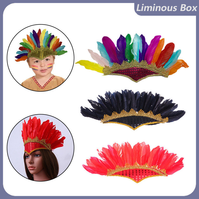 Feather Headdress Party Headwear For Carnival Costume Cosplay Stage ...