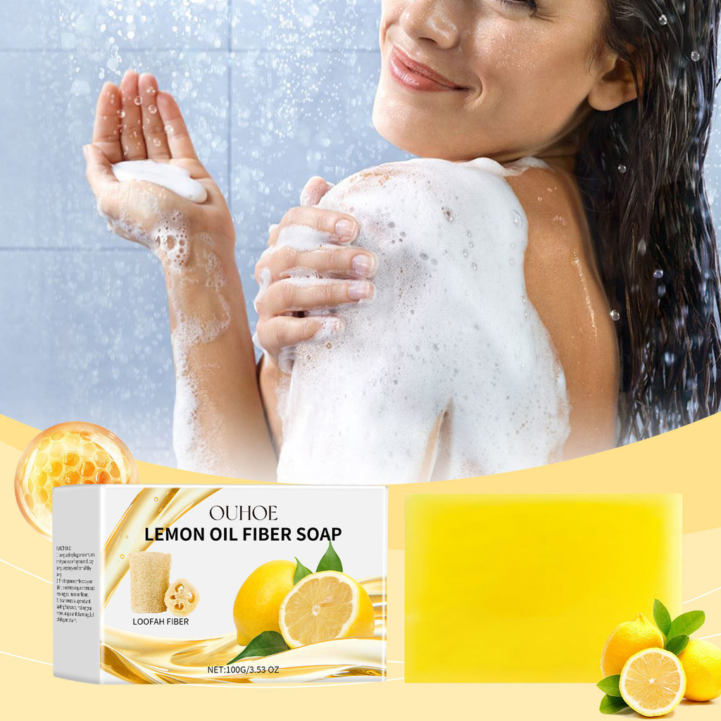 Honey Lemon Oil Fibre Soap, Gentle Cleansing, Body Softening ...