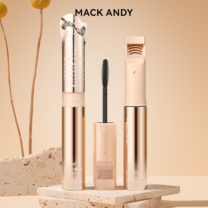 MACK ANDY Mascara Curling 2-In-1 Mascara Eyelash Curler Multi-Purpose ...