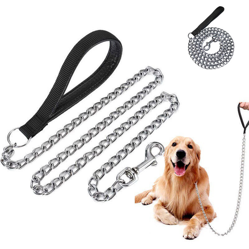 Dog Chain Heavy Duty for Big Dogs Stainless Steel Dog Leash and Collar ...