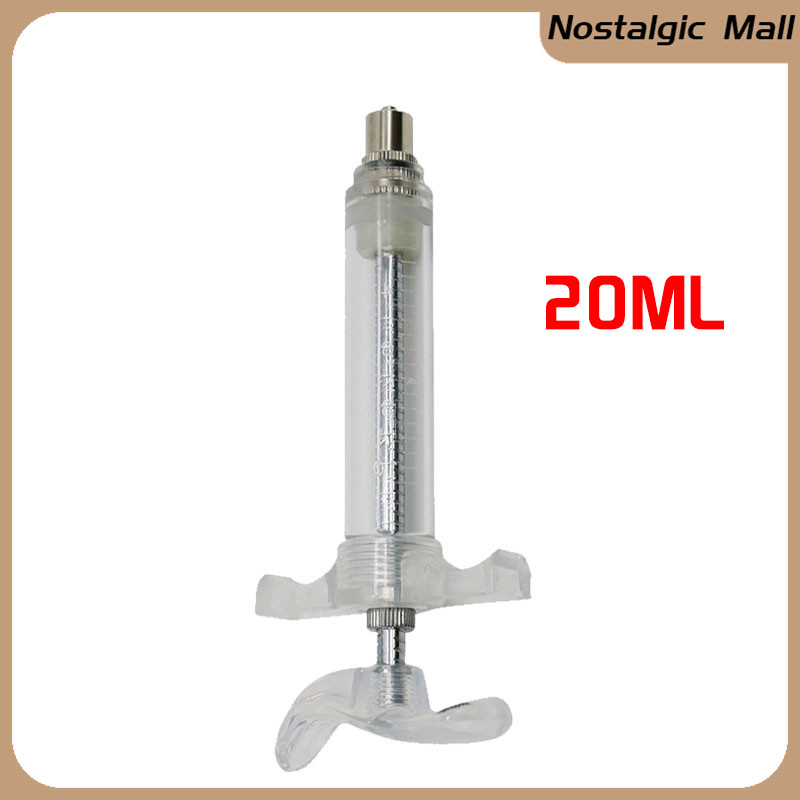 20ml Fiberglass Veterinary Syringe Heavy Duty Reusable Syringe For Pet ...
