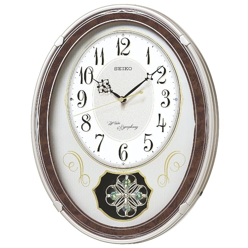 [Direct from JP]Seiko Clock Wall Clock Melody Clock Radio Wave Analog ...