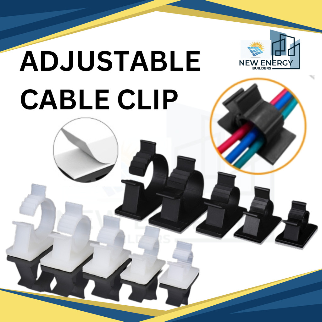 N.E.B || 1pc Adjustable Cable Clips, Adhesive Cable Cord Holder, Cable ...