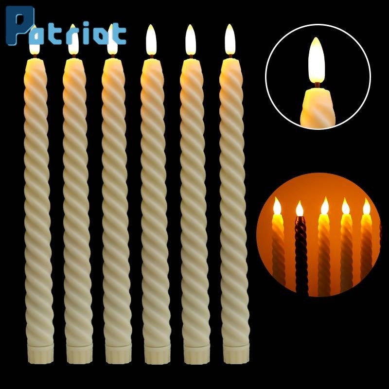 LED Flameless Taper Candles Lights / For Christmas Wedding Birthday ...