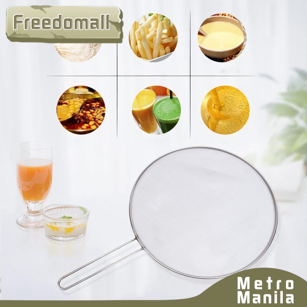 33cm 304 Stainless Steel Grease Splatter Guard Pan Oil Splash Cover Grease Splatter Guard ...