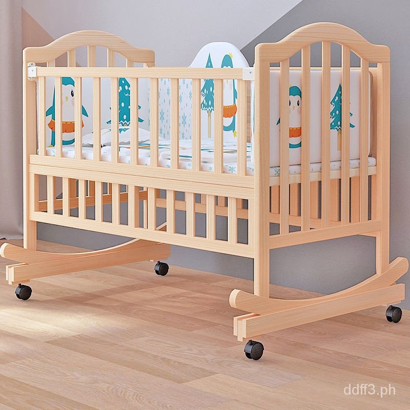 Baby Crib Bassinet Baby Cradle Newborn Baby Shaker Solid Wood Old ...