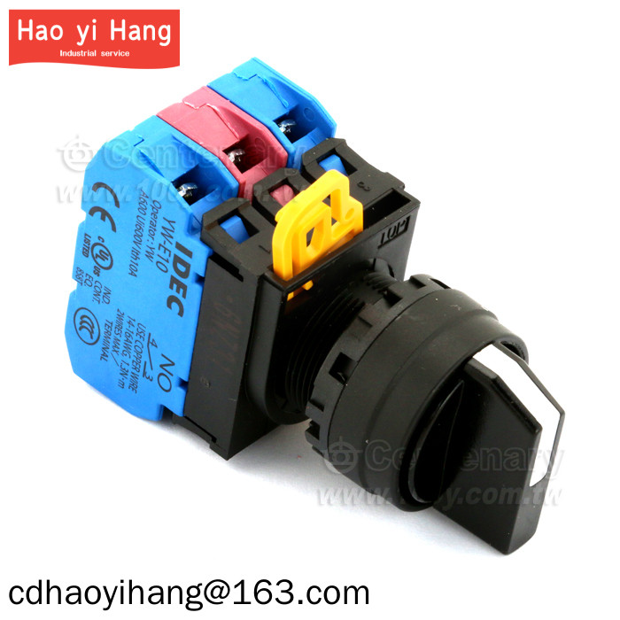 Original IDEC Hequan Three Choice Push Button Switch Brand New Original YW1S-3E20 3E21 3E11 3E02 ...