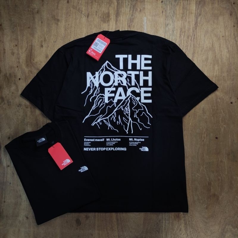 T-shirt Oversize TNF MOUNTAIN OUTLINE SERIES EVEREST NEVER STOP ...