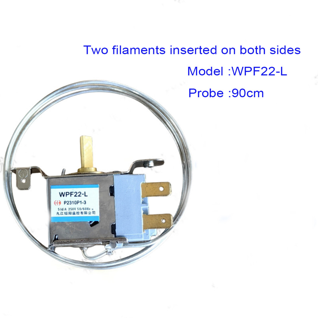 WPF22-L 2Pin Refrigerator Thermostat Control Switch Household Refrigerator Thermometer ...