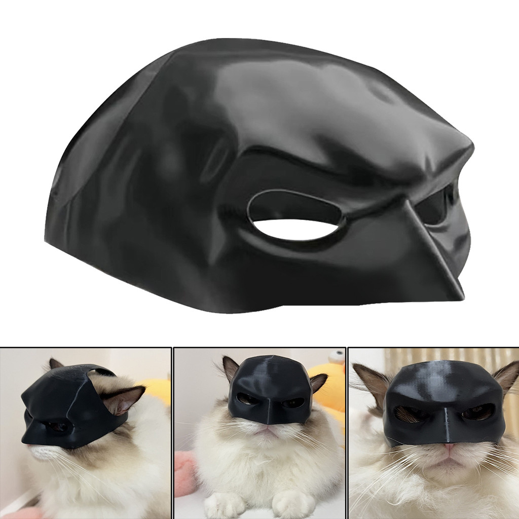 2024 New Black Bat Cat Avenger Mask S/M/L Matte Cute Bat Mask Cool ...
