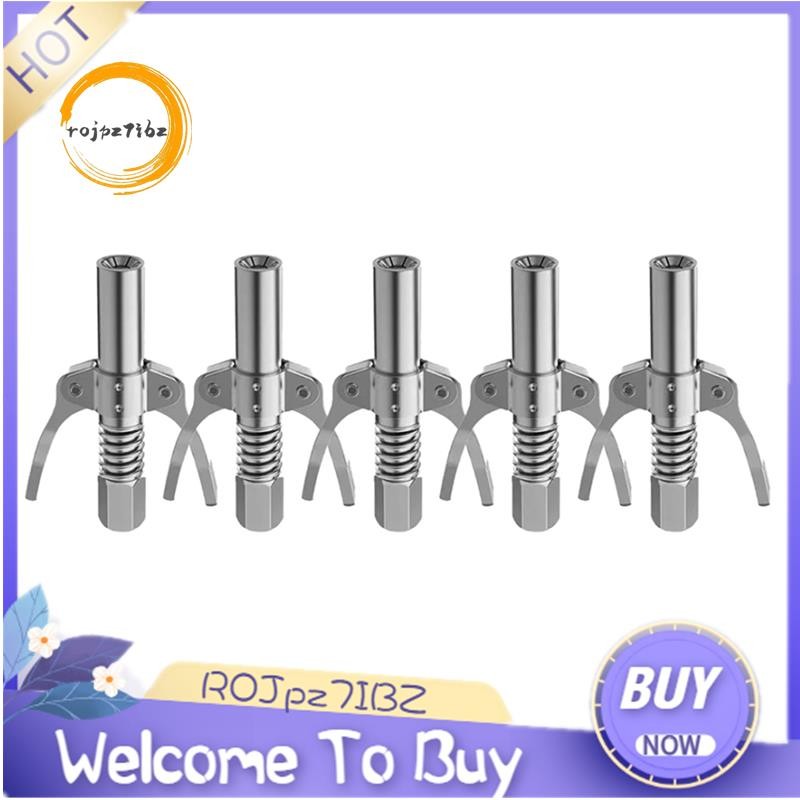 5PCS Grease Coupler 10000PSI Heavy-Duty Quick Release Oil Grease ...