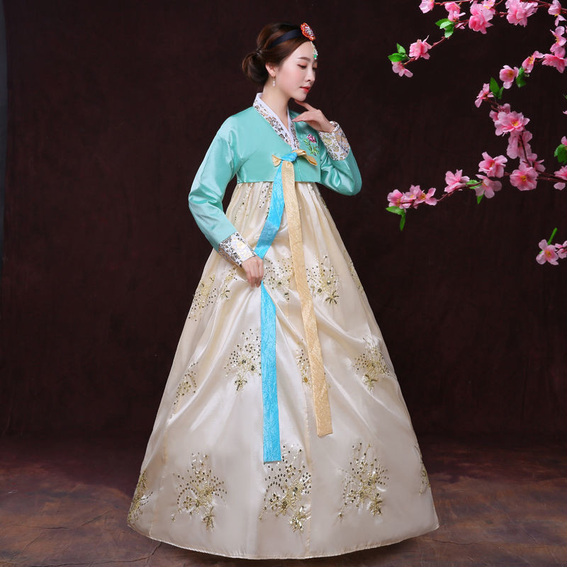 Hanbok Ancient Costume Ethnic plus Size Suit New Performance Stage ...