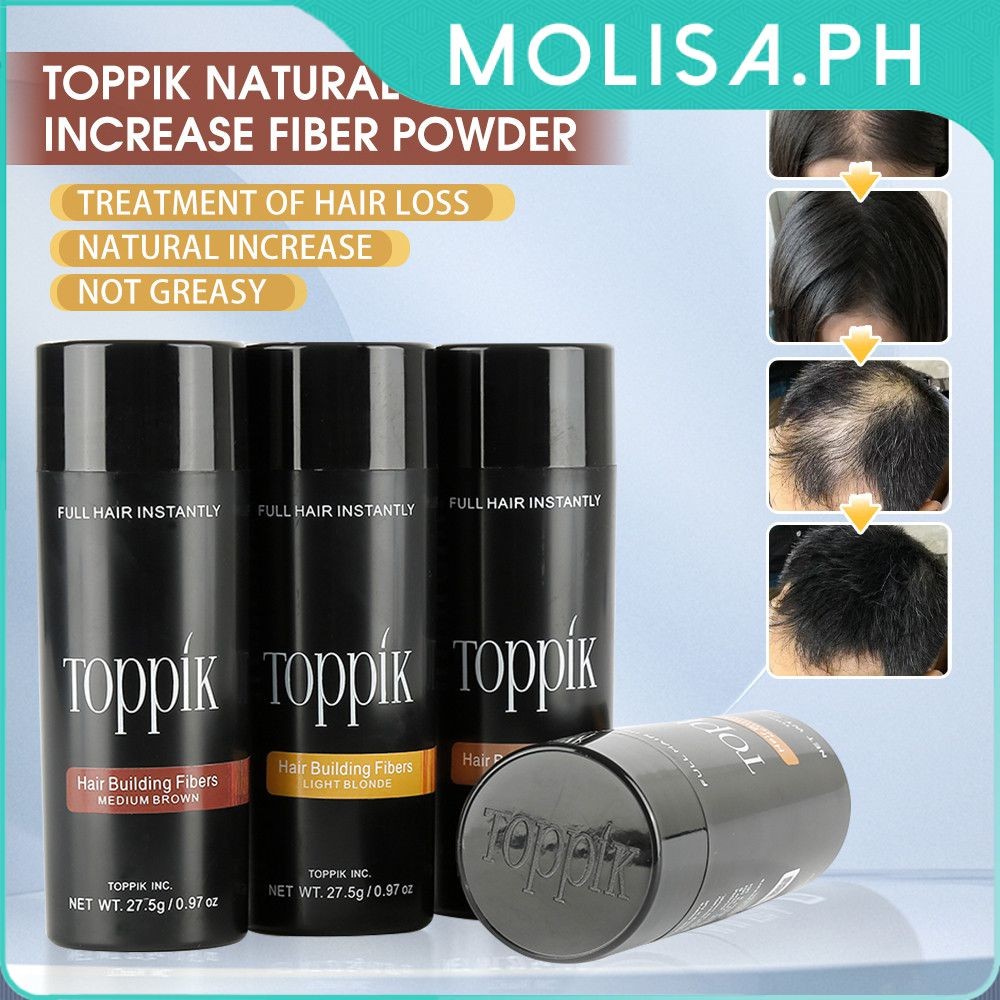 Toppik Hair Building Fiber Styling Powder Natural Keratin Styling ...