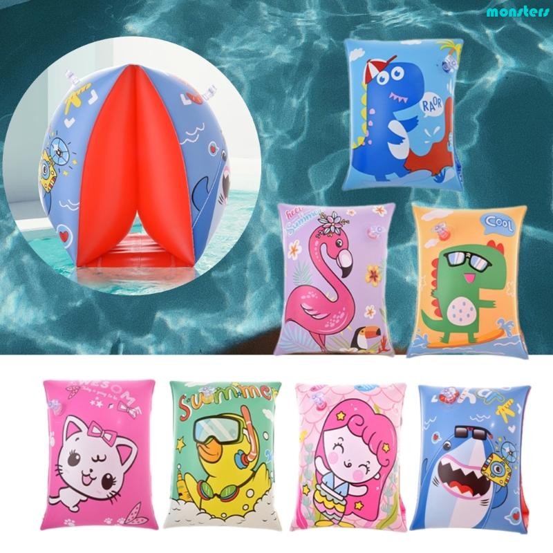 Mon 1 Pair Arm Float Inflatable Swimming Armbands Floater Sleeves Swimming Rings | Shopee ...