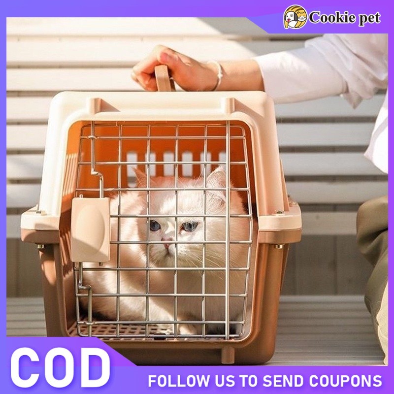 Pet Carrier Travel Cage Dog Cat Crates Airline Approved Breathable ...