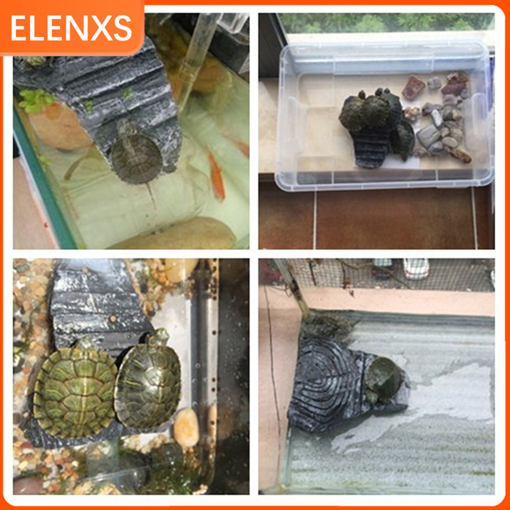 1/2 Unique Design Resin Turtle Amphibians Tortoise Basking Reptile ...