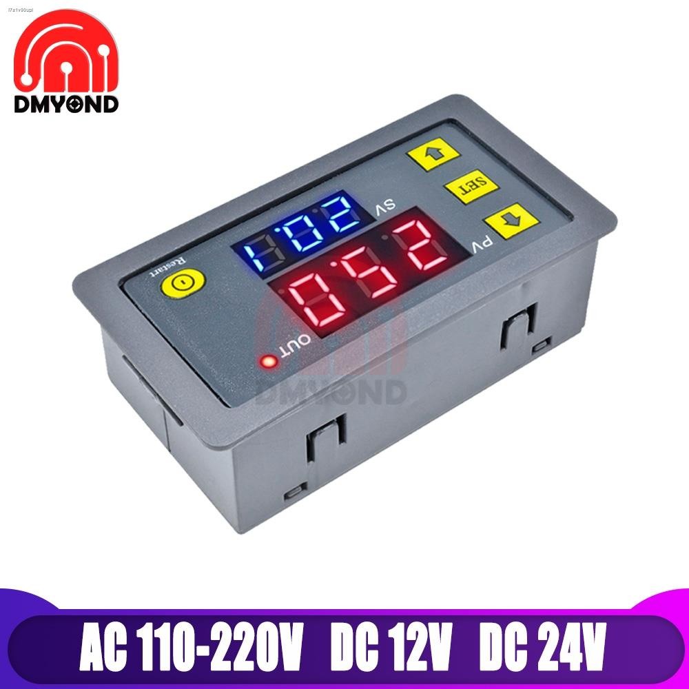 COD☆DC 12V Digital time delay relay board module with LED dual time ...