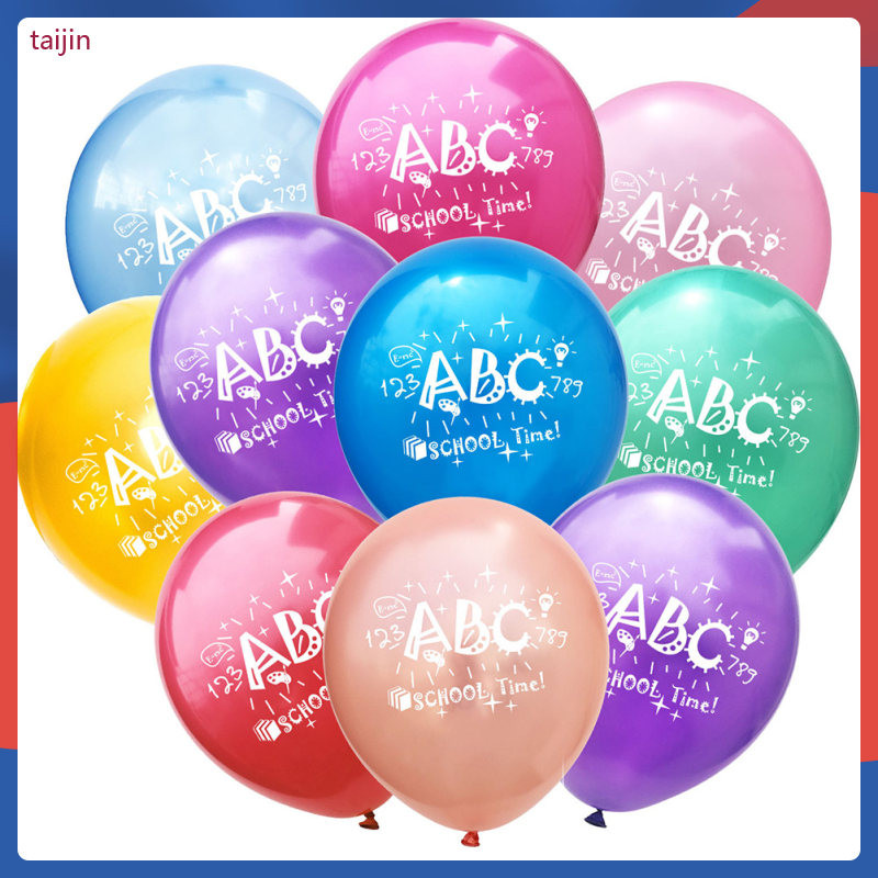 20 Pcs Teacher Balloons Printing Classroom School taijin | Shopee ...