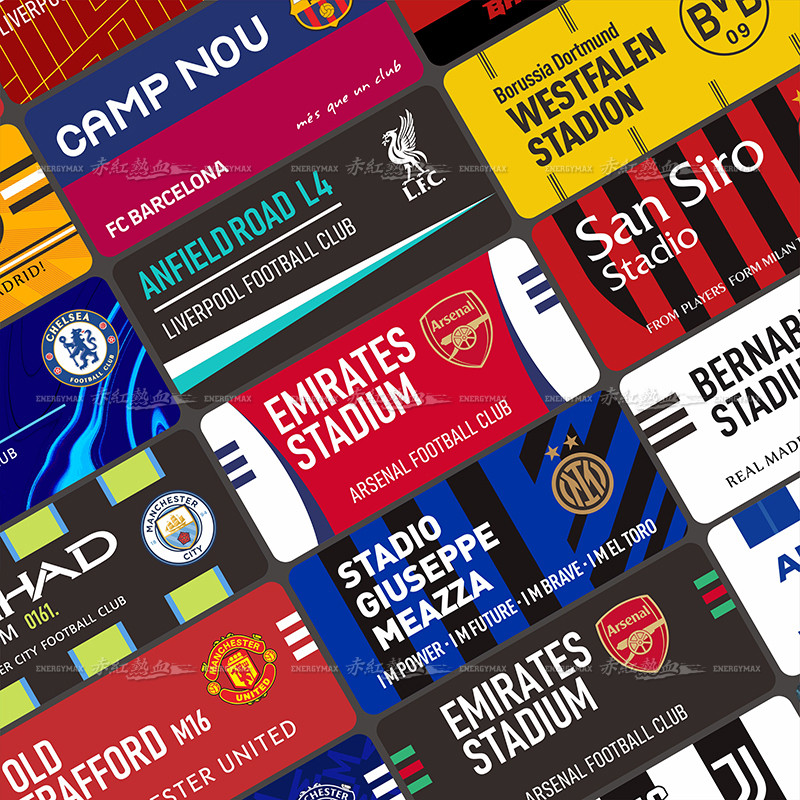 Manchester United Liverpool Chelsea Arsenal Reflective Decal English ...