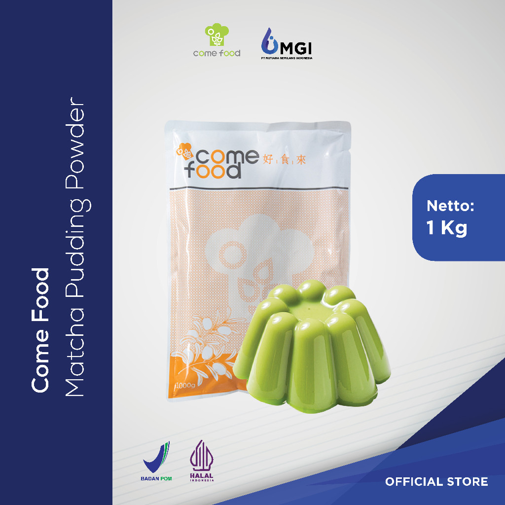 . Comefood Silky Pudding MATCHA Powder Pudding Powder 1kg | Shopee ...